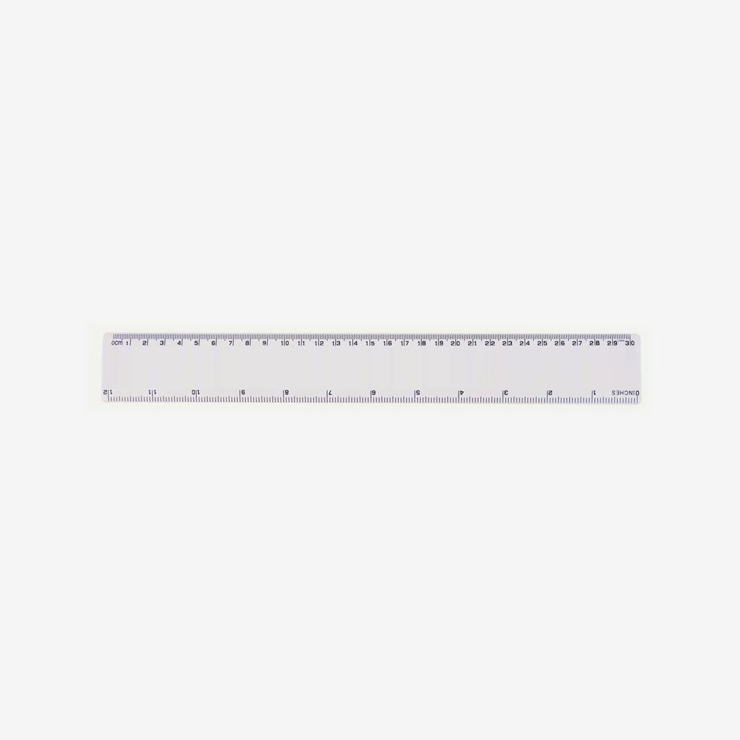 Shop Company Branded Logo Line White 30cm Ruler - Mercha – mercha.com.au