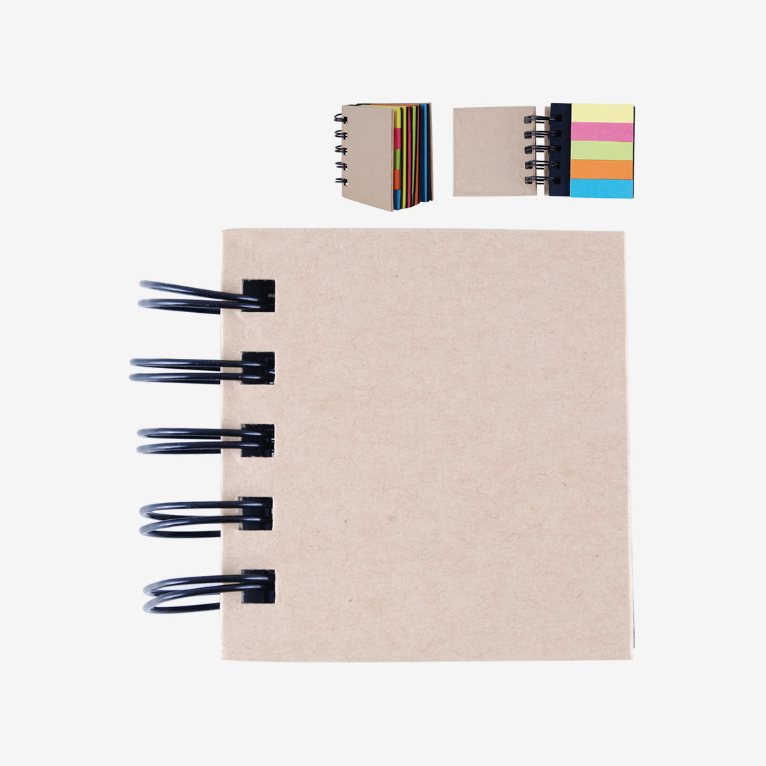 Shop Company Branded Logo Line Eco Codex Spiral Sticky Notes - Mercha ...